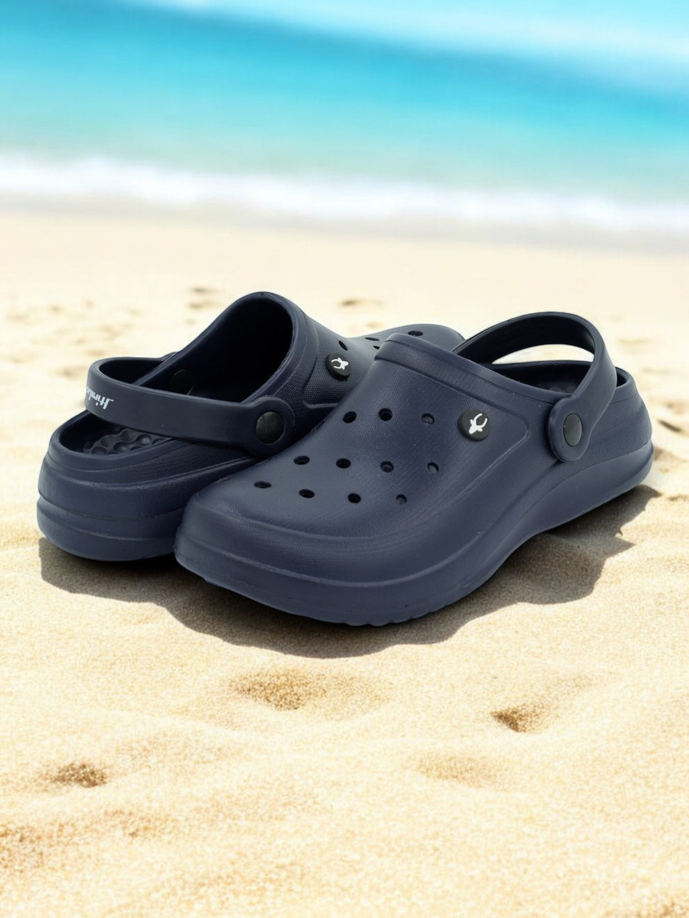 Hirolas® Men’s Ultra-Comfort Cushioned Fluffy Clogs Sliders - Blue HRO